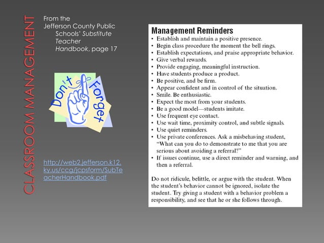 Successful substitute teaching | PPTX