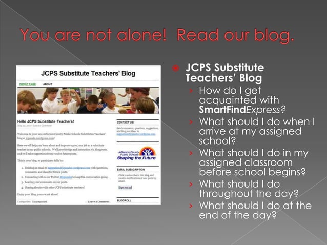 Successful substitute teaching | PPTX