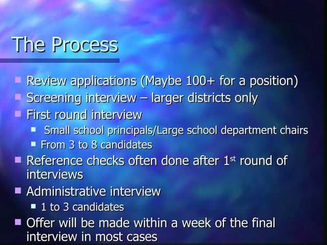 Successful Teaching Interviews | PPT