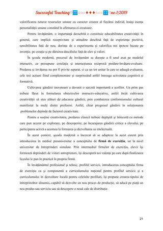 Successful teaching no.1 2019 | PDF