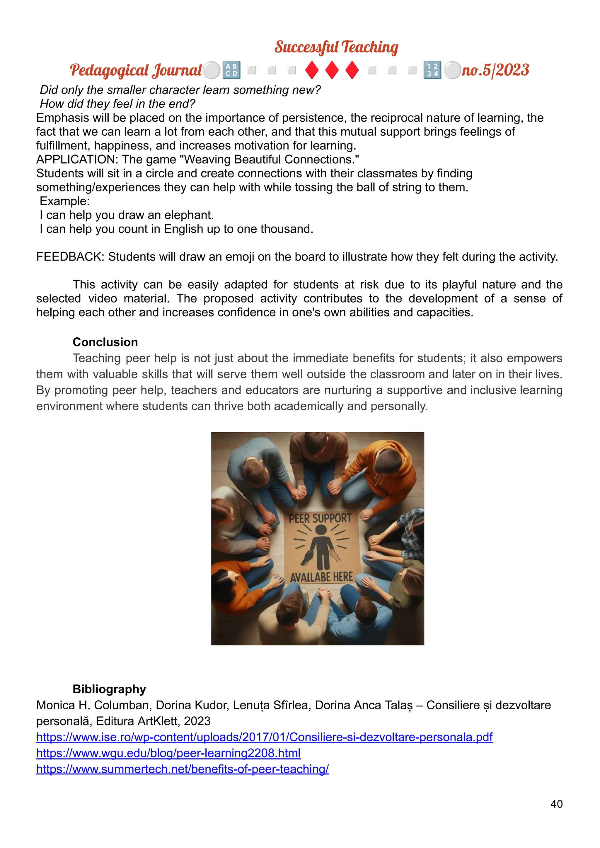 Successful Teaching Pedagogical Journal 5/2023 | PDF