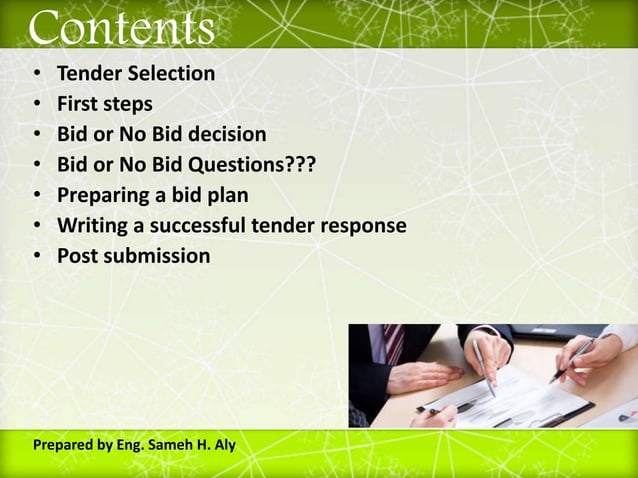 Successful Tender | PPT