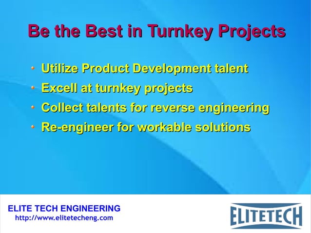 Successful turnkey project design and flawless delivery | PPT