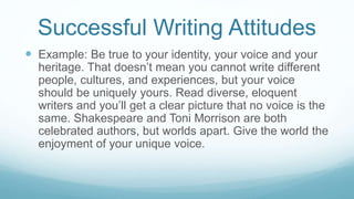 Attitudes for Successful Writing | PPTX