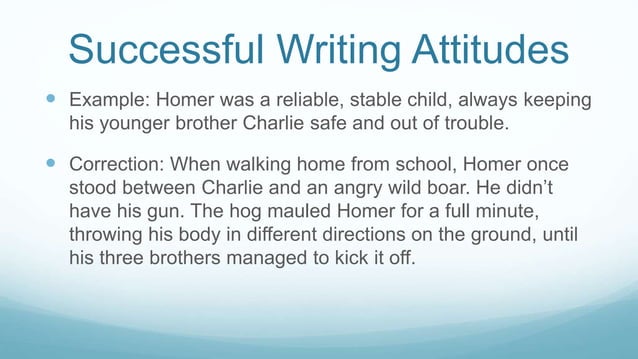 Attitudes for Successful Writing | PPT