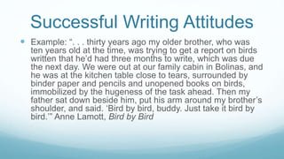 Attitudes for Successful Writing | PPTX