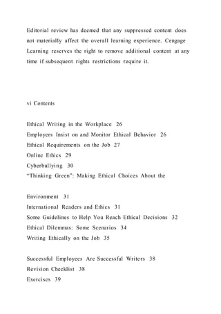 Successful writing at work copyright 2017 cengage learn | DOCX