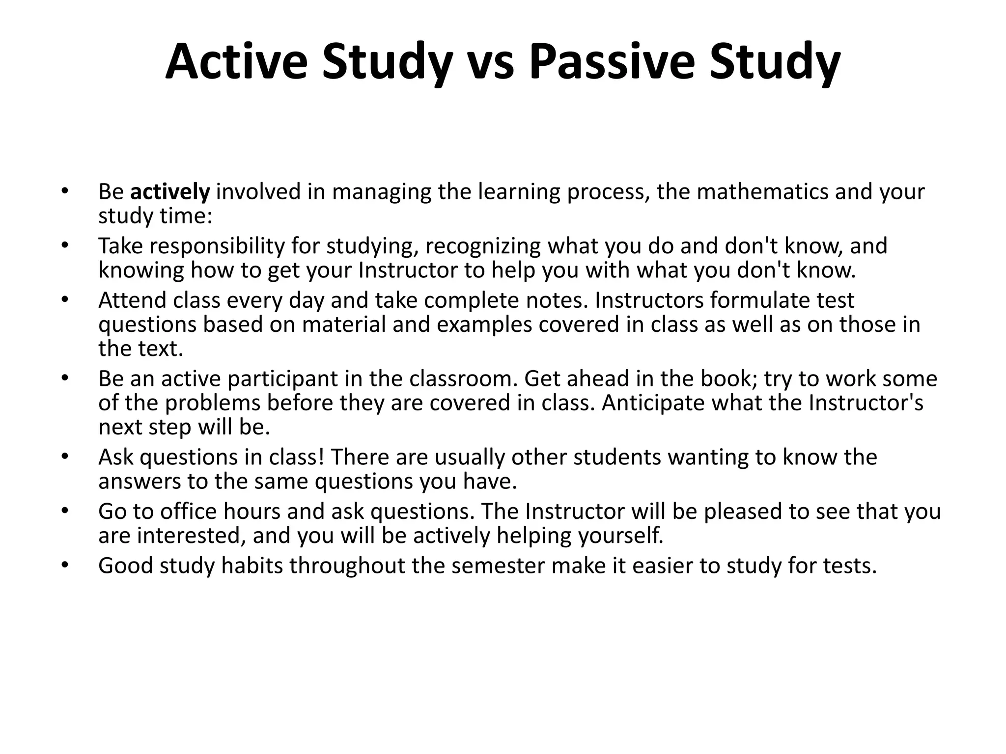 Success in mathematics | PPT