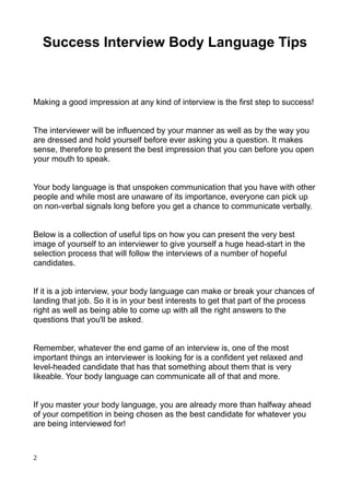 Success Interview Body Language Tips.pdf