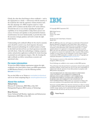 Success in the cloud, why workload matters | PDF