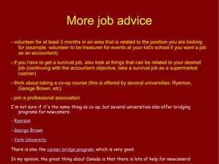 Success in Toronto for Newcomers | PPT