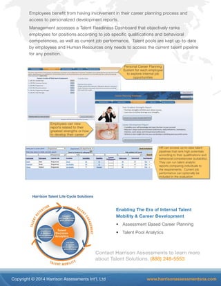 Harrison Assessments Succession and Career Solutions | PDF
