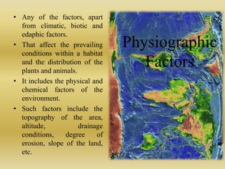 Plant Succession, Causes and it's Types | PPTX