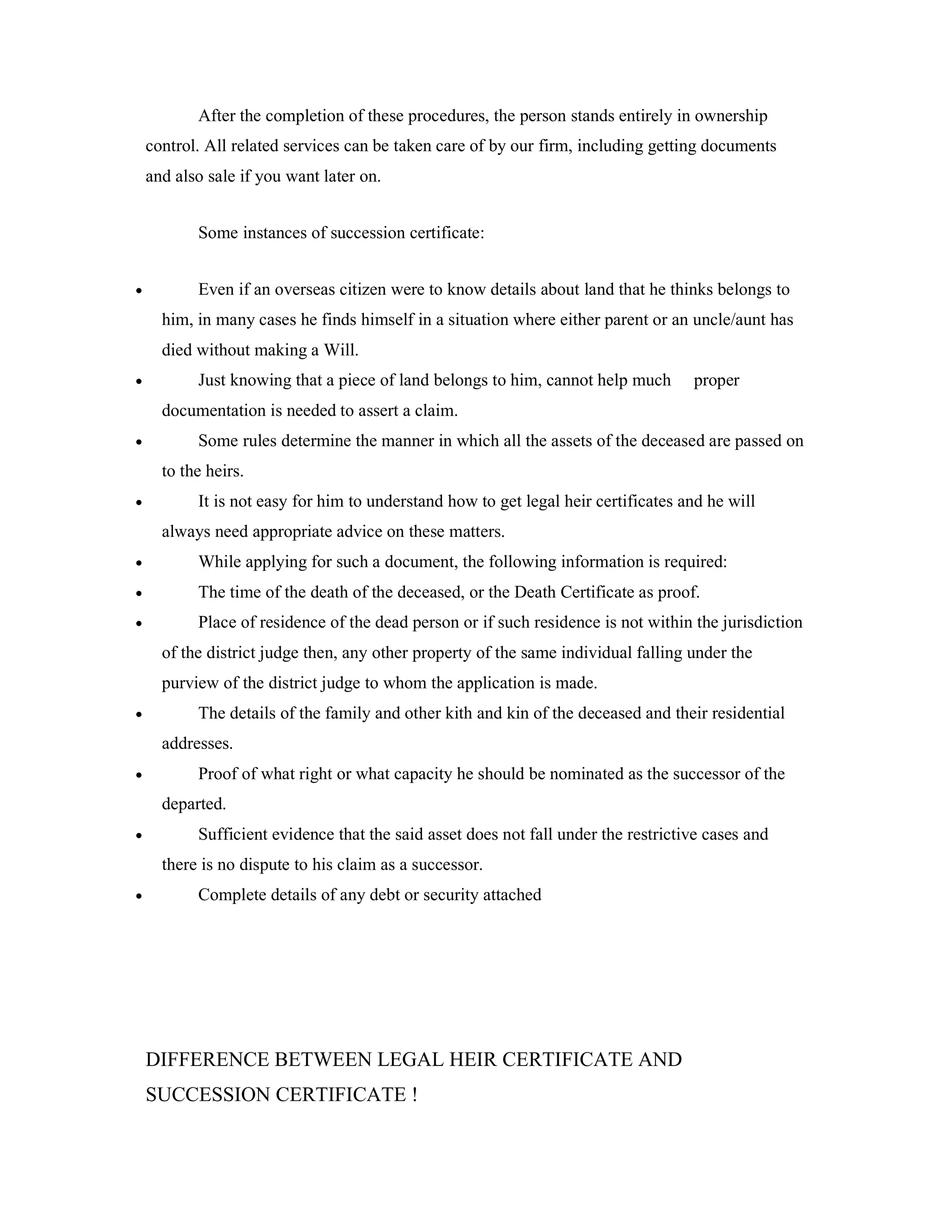 Succession Certificate | PDF