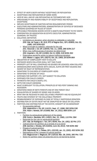 Succession Course Syllabus by Prof. Alvin Claridades | PDF