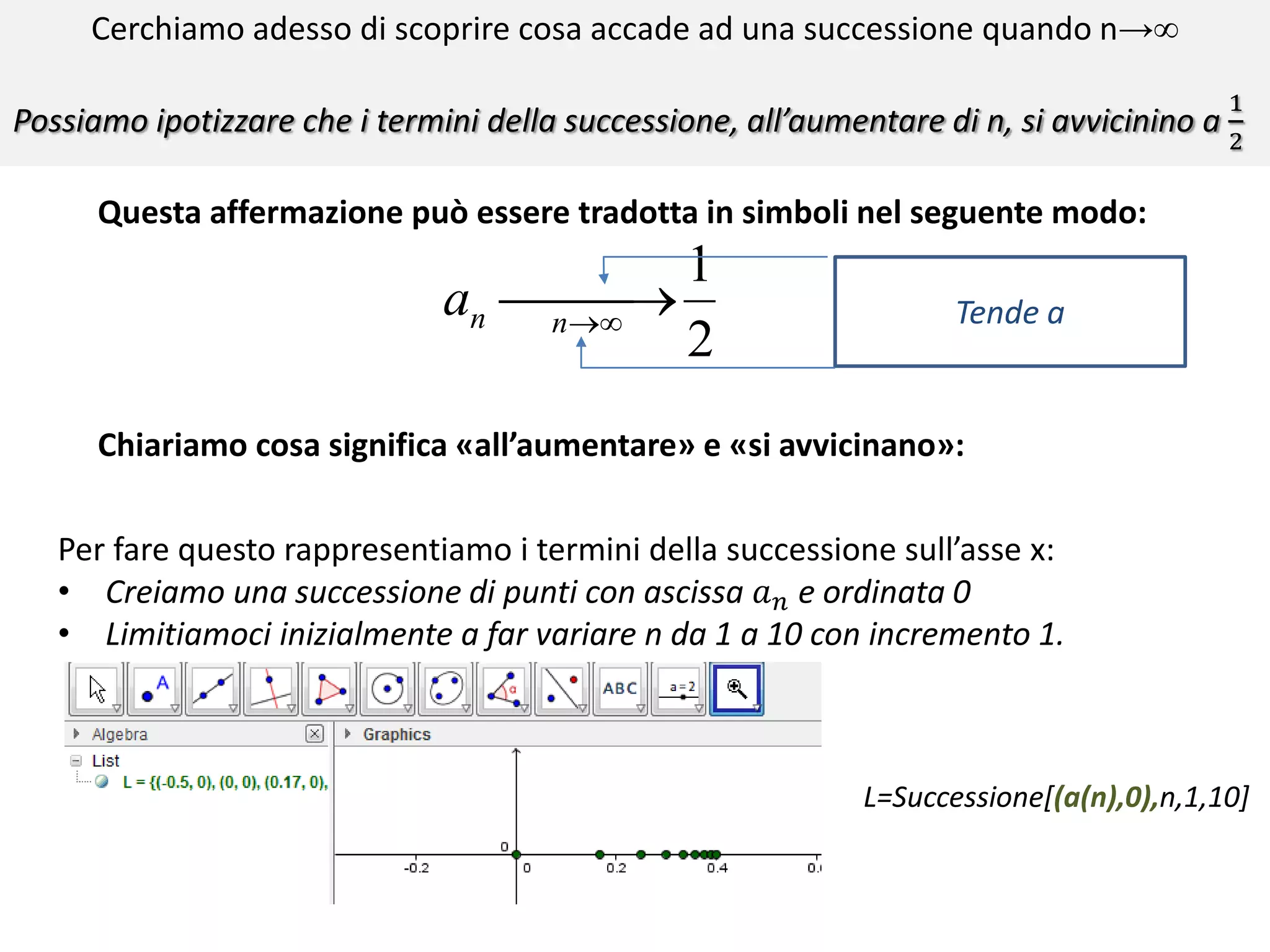 Successioni e laboratorio1617 | PPTX