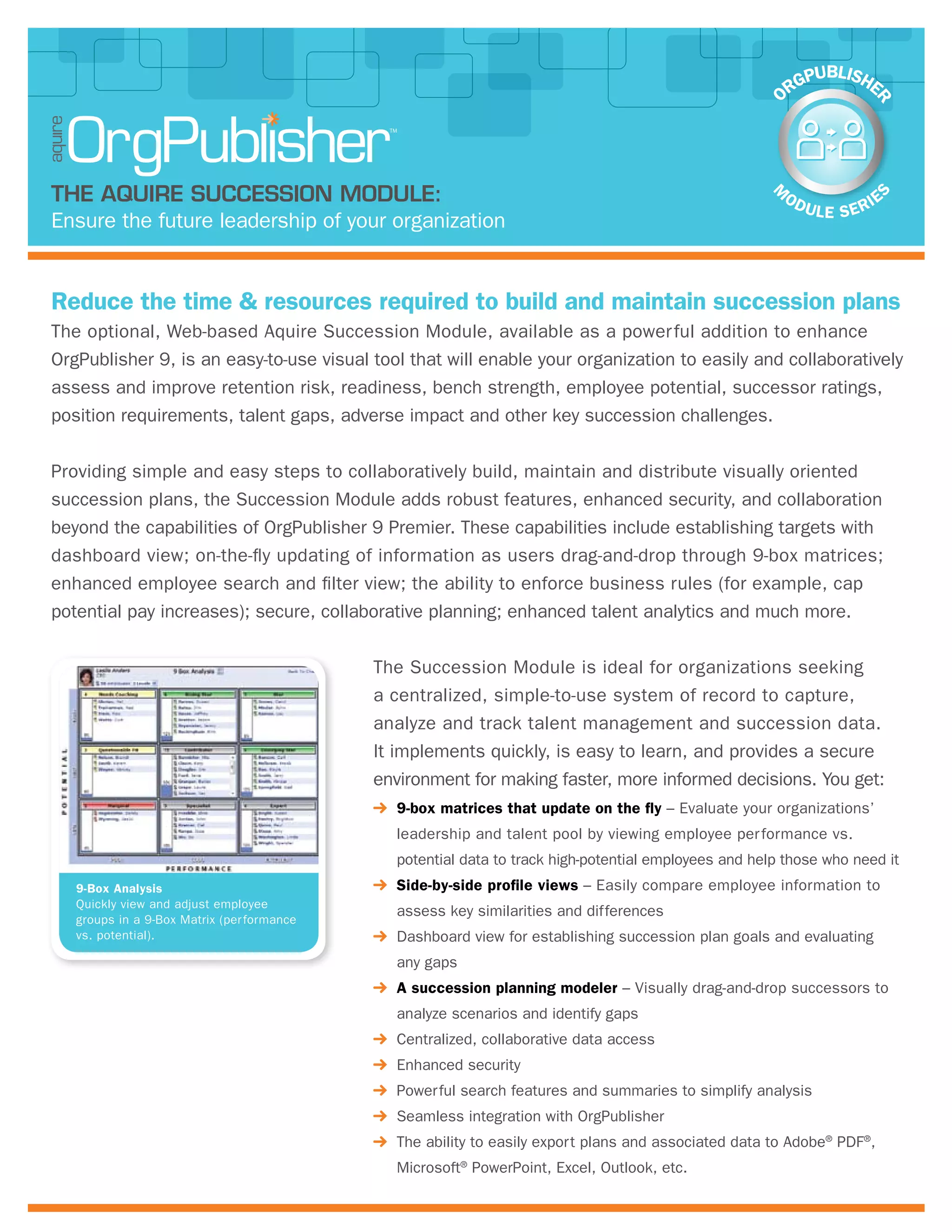 Succession Module Overview | PDF