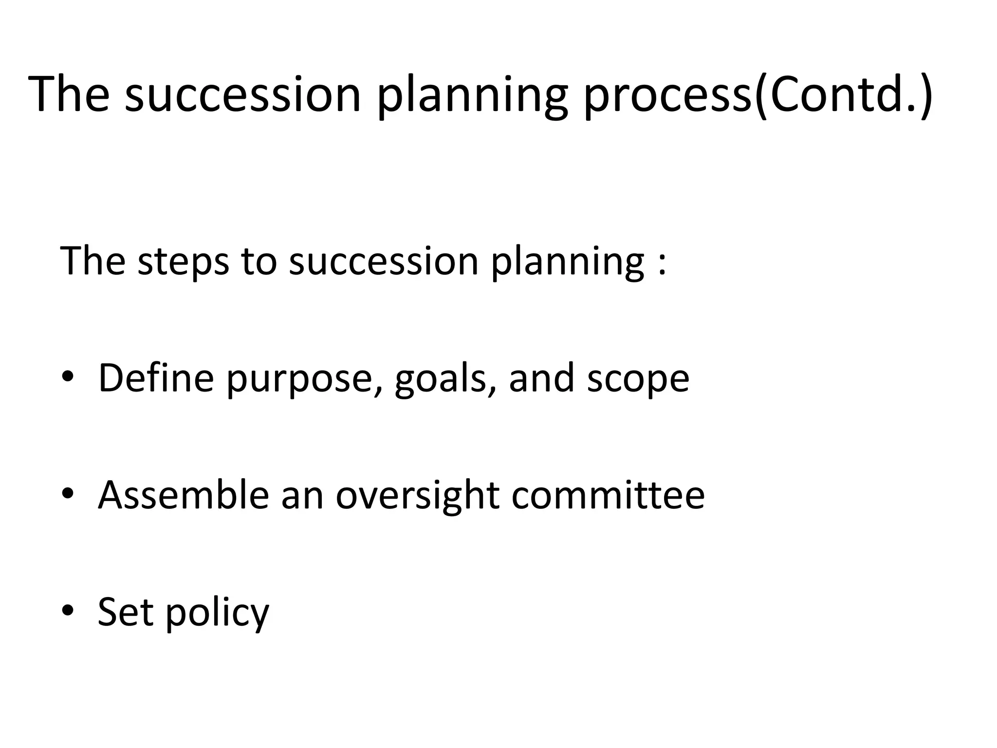 Succession planning | PPTX