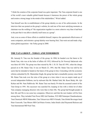 SUCCESSION PLANNING OF TATA | PDF