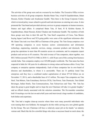 SUCCESSION PLANNING OF TATA | PDF