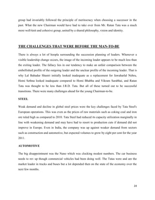 SUCCESSION PLANNING OF TATA | PDF