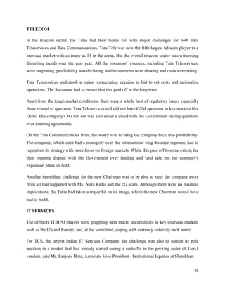 SUCCESSION PLANNING OF TATA | PDF