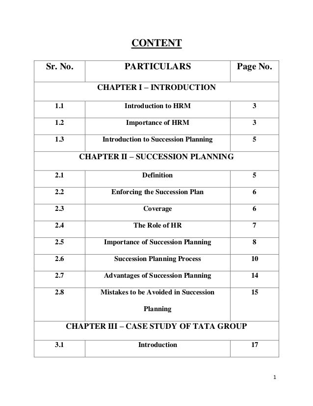 SUCCESSION PLANNING OF TATA