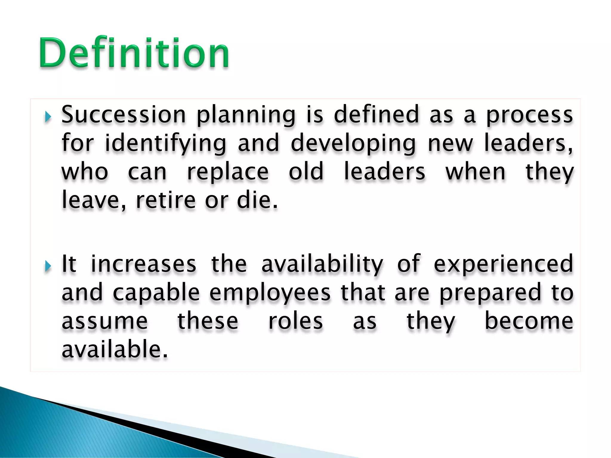 Succession planning | PDF