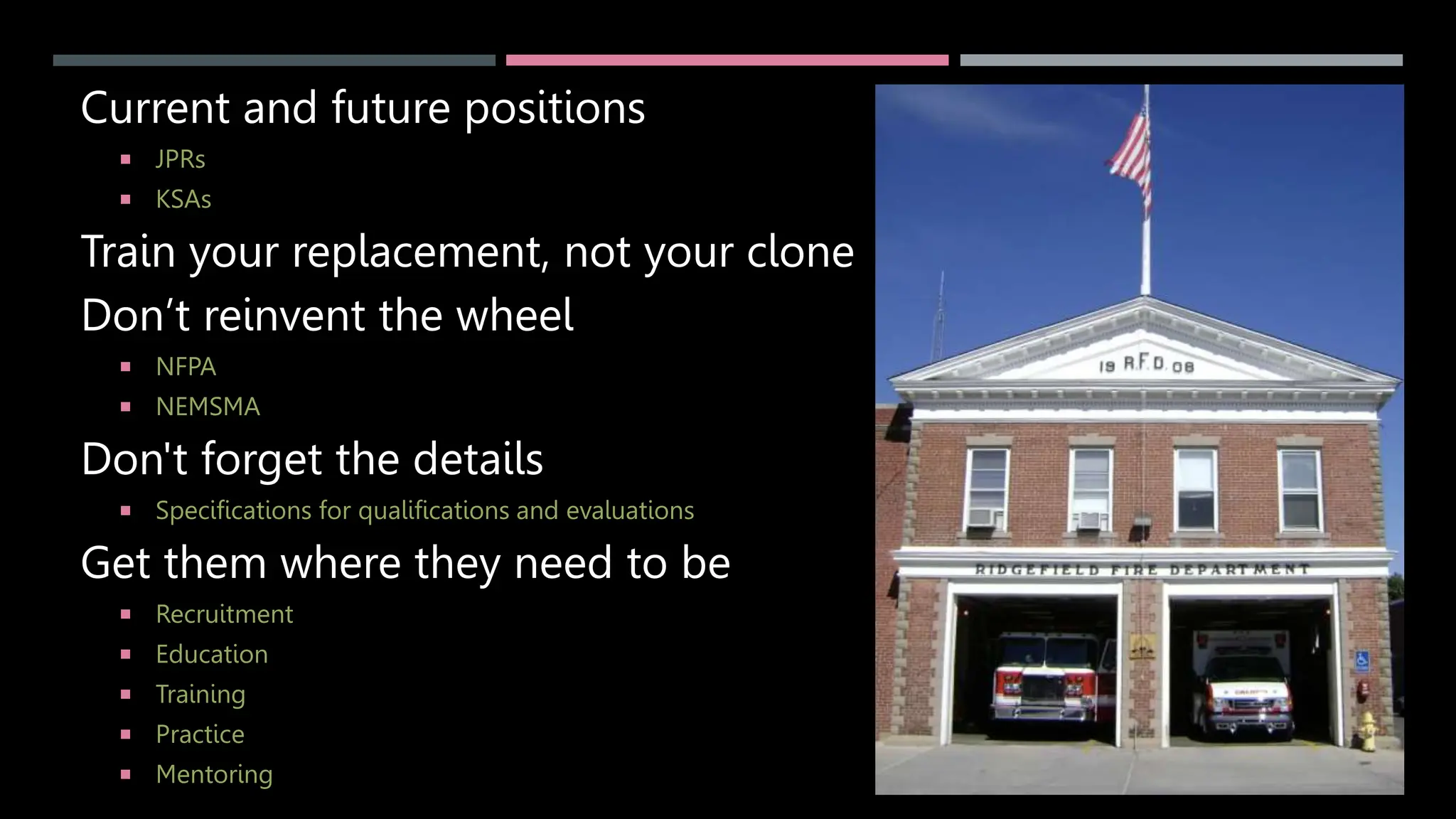 The Steps to Succession Planning Emergency Services | PPTX