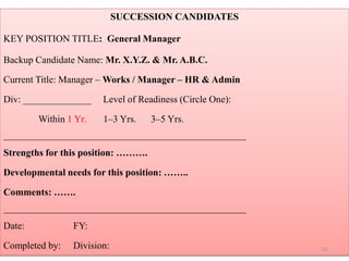 Succession Planning - TCS example.ppt