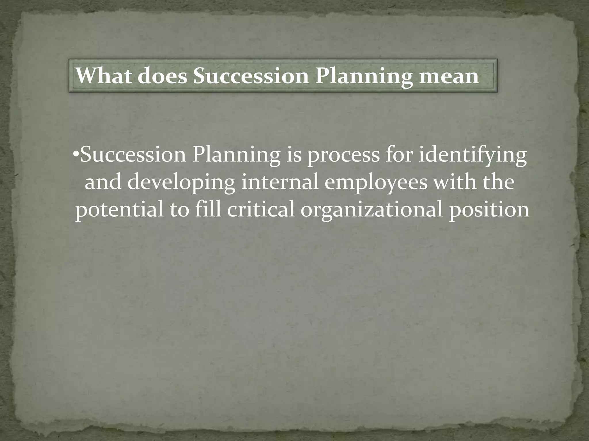 Succession Planning at General Electric | PPTX