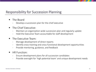 Succession planning breakout - Julie Clark, BVU | PPTX