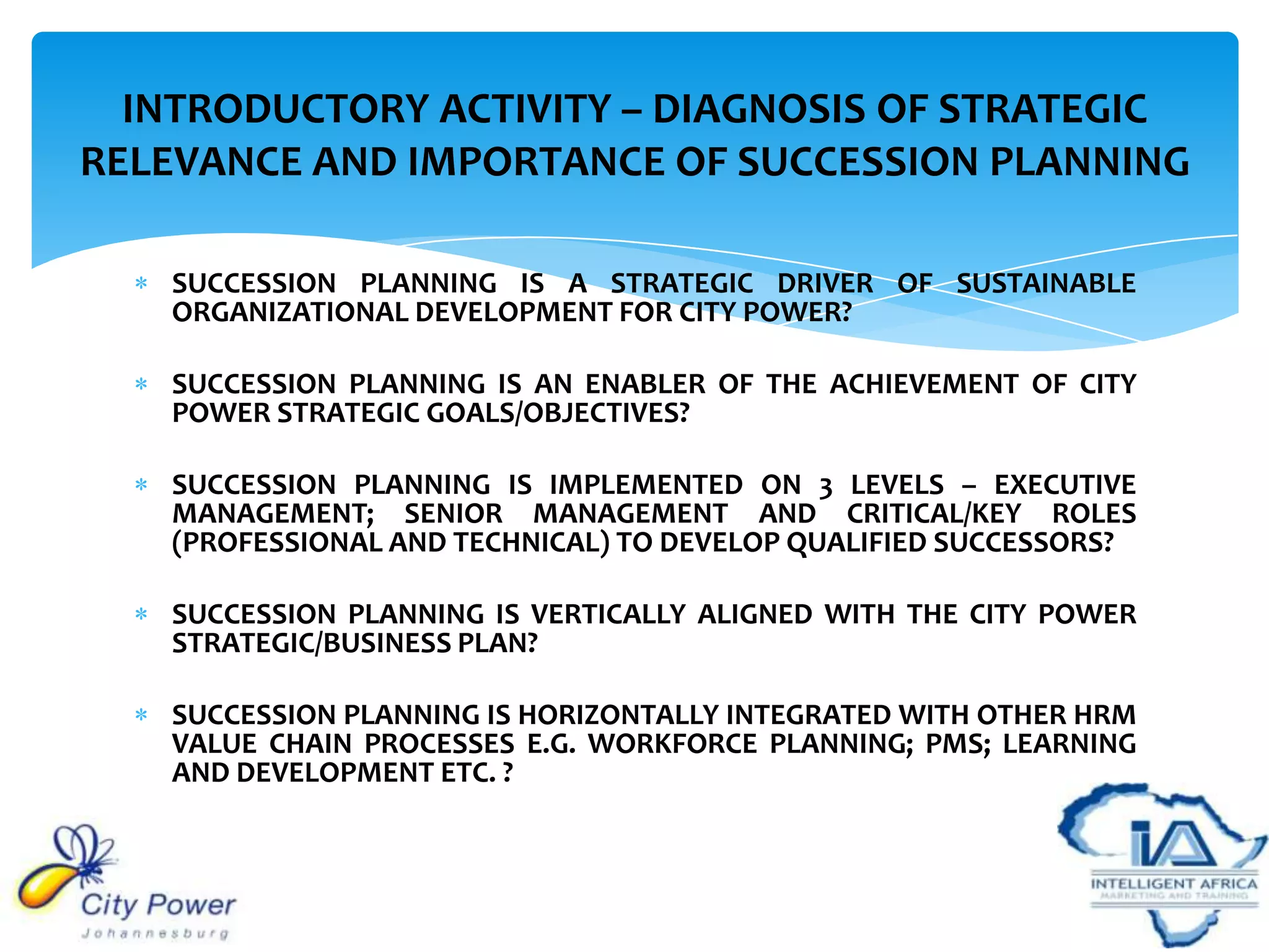 Succession Planning for Sustainable Organizational Development | PPTX