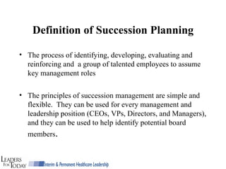 Succession Planning Presentation 2011 | PPT | Business | Business and ...
