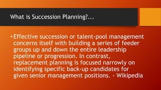 Succession Planning - Public Works Institute | PPTX