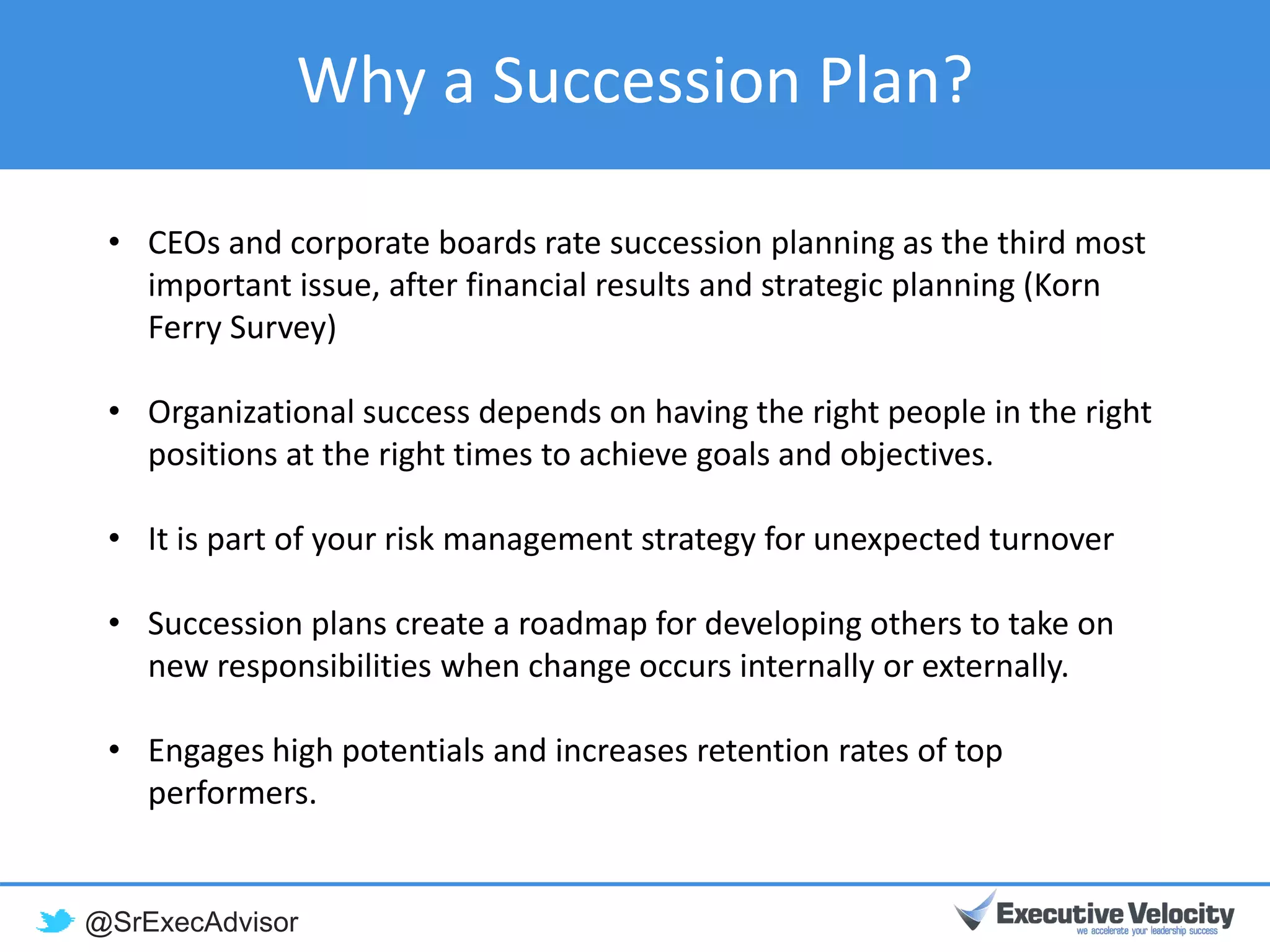 Succession planning workshop | PPTX