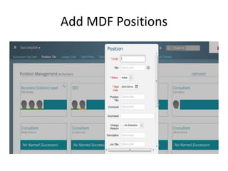 Succession Management - Position tile mdf positions | PPT
