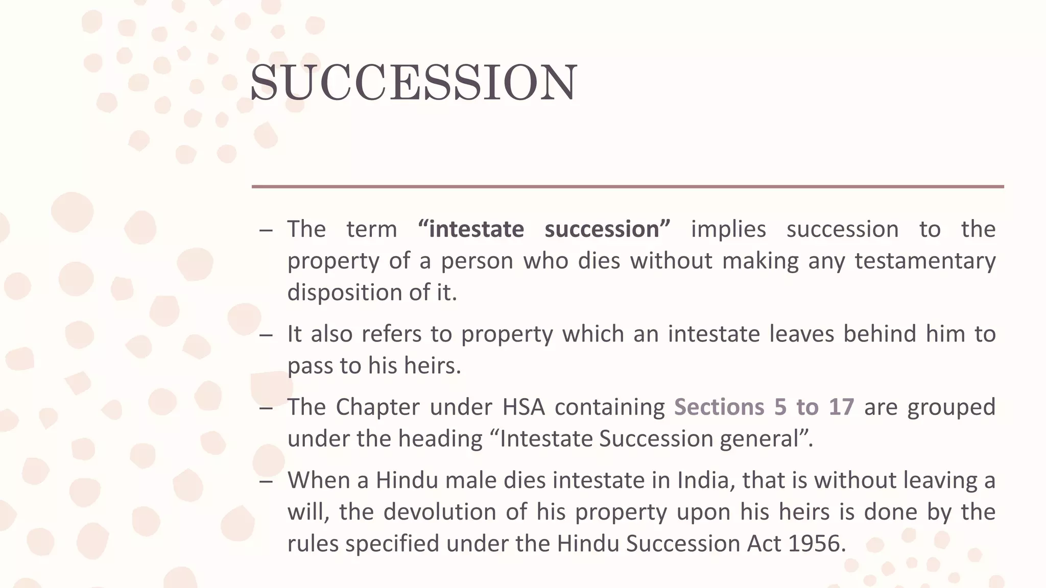 Succession under hsa | PPTX