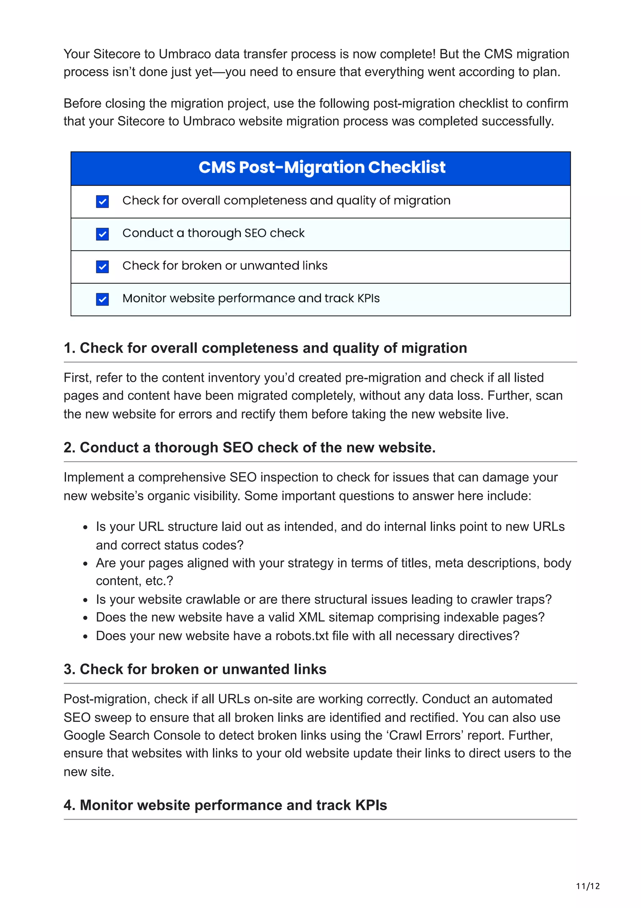 Sitecore to Umbraco Migration: The Ultimate Guide | PDF