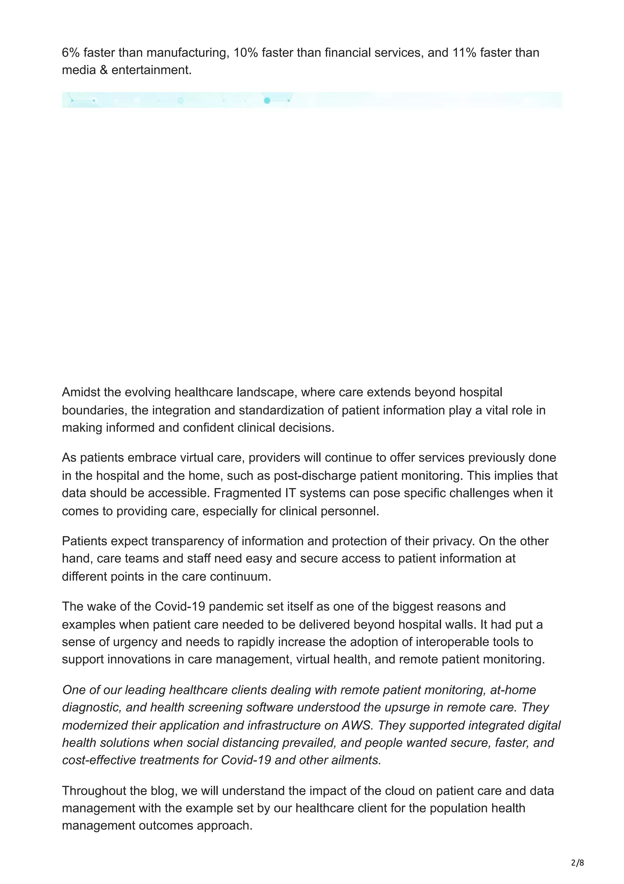 Healthcare and AWS: The Power of Cloud in Patient Care and Data ...