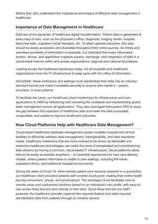 Healthcare and AWS: The Power of Cloud in Patient Care and Data ...