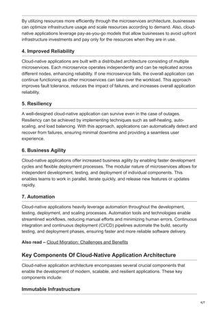 Cloud Native Architecture: Its Benefits and Key Components | PDF