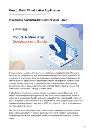 Cloud Native Application Development Guide – 2023 | PDF | Cloud Computing | Internet