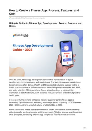 Ultimate Guide to Fitness App Development | PDF