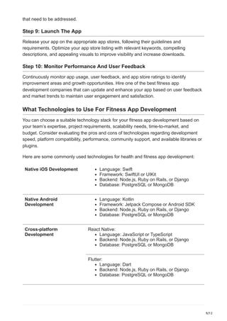 Ultimate Guide to Fitness App Development | PDF