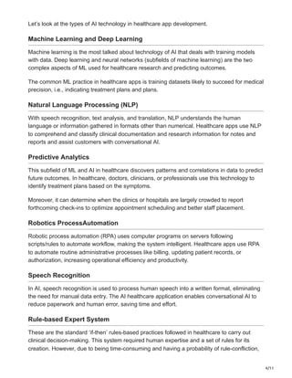 How AI in Healthcare App Development Transforms The Future of Medicine | PDF