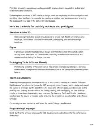 The Comprehensive Technical Guide to iOS Mobile App Development | PDF