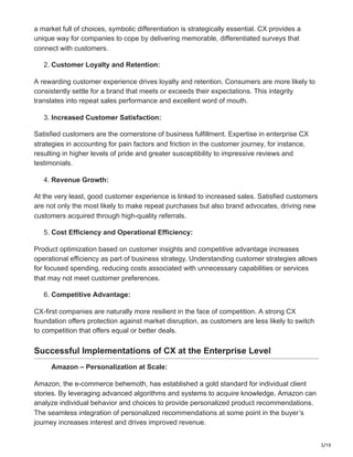 Leverage Customer Experience for Competitive Advantage? | PDF