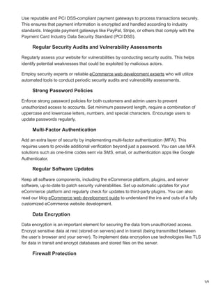 What Strategies Are Crucial for Ensuring eCommerce Security in the Digital Era? | PDF