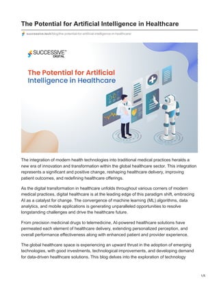 The Potential for Artificial Intelligence in Healthcare | PDF | Technology Industry | Industries